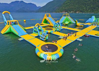 China 63x36m Giant Floating Island Inflatable Water Park Commercial Summer Entertainment for sale