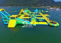 China 63x36m Giant Floating Island Inflatable Water Park Commercial Summer Entertainment for sale