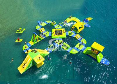 China 32x24m Giant Inflatable Water Park for Kids and Adults Commercial Use PVC 0.9mm for sale