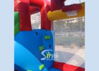 China Kids Inflatable Combo Water Bounce House with Pool and Water Gun 6x5x2.5m CE Certified for sale