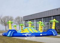 China 15m Diameter Inflatable Water Park with 2.5m Center Hill Slide for Kids and Adults for sale
