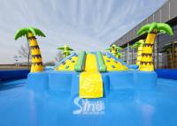 China 15m Diameter Inflatable Water Park with 2.5m Center Hill Slide for Kids and Adults for sale