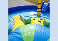 China 15m Diameter Inflatable Water Park with 2.5m Center Hill Slide for Kids and Adults for sale