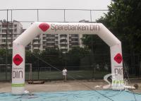 China Custom Inflatable Arch 10m Span PVC Advertising Arch for Bank Promotion Outdoor Events for sale