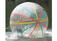 China 2.0m Colorful Stripe PVC Inflatable Water Hamster Ball for Walking on Water Fun for sale