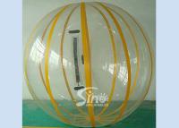 China 2.0m Colorful Stripe PVC Inflatable Water Hamster Ball for Walking on Water Fun for sale