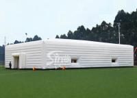 China 20x10m Outdoor White Giant Inflatable Cube Tent for Wedding Parties 4.5m Height for sale