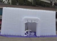 China 11x11m Inflatable Cube Tent with 4 Doors PVC Coated Nylon for Events Parties for sale