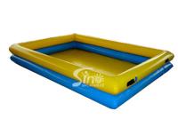 China 8x6m Double Rail Inflatable Swimming Pool for Adults and Children Commercial Water Fun for sale