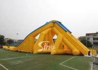China Commercial 12m High 3 Lane Giant Inflatable Hippo Water Slide for Outdoor Water Park Fun for sale