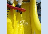 China Custom Extreme U-Shaped Skateboard Inflatable Slide 11x5.5x8m CE EN14960 for sale