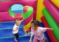 China 4in1 Indoor Kids Bouncy Castle 6.3m x 3.0m Lead Free PVC Tarpaulin from Sino Inflatables for sale