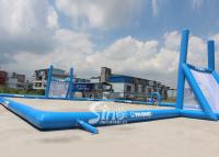 China 45x30m Mobile Giant Inflatable Rugby Football Field for Kids Adults CE EN14960 for sale