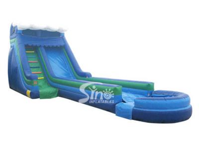 China 13m Long Commercial Inflatable Water Slide for Outdoor Kids Parties Summer Fun for sale