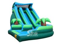 China Commercial Inflatable Curve Water Slide with Pool 10m x 5.5m x 4.5m PVC Tarpaulin for sale