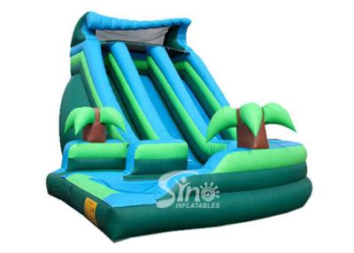 China Commercial Inflatable Curve Water Slide with Pool 10m x 5.5m x 4.5m PVC Tarpaulin for sale