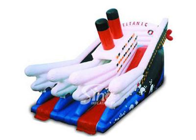 China Commercial kids giant inflatable titanic slide board for sale