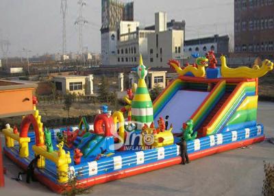 China 20x10m Outdoor Kids Giant Inflatable Amusement Park 610g PVC Tarpaulin CE Certified for sale