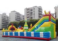 China 20x10m Outdoor Kids Giant Inflatable Amusement Park 610g PVC Tarpaulin CE Certified for sale