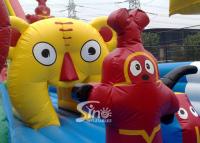 China 20x10m Outdoor Kids Giant Inflatable Amusement Park 610g PVC Tarpaulin CE Certified for sale