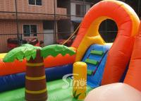 China 9x9m Outdoor Inflatable Lion Jungle Kids Fun Park with Slide Commercial Grade for sale