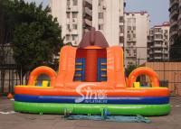 China 9x9m Outdoor Inflatable Lion Jungle Kids Fun Park with Slide Commercial Grade for sale
