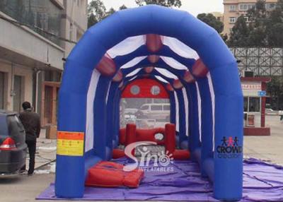 China Commercial Inflatable Football Assault Course 20m x 3m for Kids and Adults Outdoor Play for sale