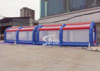 China Commercial Inflatable Football Assault Course 20m x 3m for Kids and Adults Outdoor Play for sale