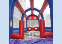 China Commercial Inflatable Football Assault Course 20m x 3m for Kids and Adults Outdoor Play for sale
