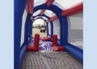 China Commercial Inflatable Football Assault Course 20m x 3m for Kids and Adults Outdoor Play for sale