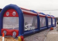 China Commercial Inflatable Football Assault Course 20m x 3m for Kids and Adults Outdoor Play for sale
