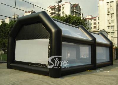 China Inflatable Football Court 12x6x4.5m Enclosed with Ventilated Net Walls for Kids and Adults for sale