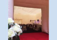 China 15x15m Outdoor Inflatable Cube Tent with 2 Doors for Party Events Commercial Use for sale
