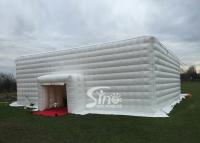 China 15x15m Outdoor Inflatable Cube Tent with 2 Doors for Party Events Commercial Use for sale