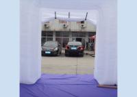 China 11x11m Inflatable Cube Tent with 4 Doors PVC Coated Nylon for Party Events for sale