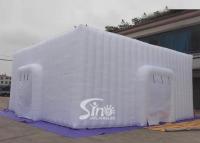 China 11x11m Inflatable Cube Tent with 4 Doors PVC Coated Nylon for Party Events for sale