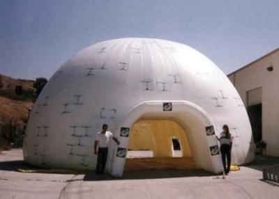 China 10m Diameter Triple Layer White Inflatable Dome Tent with Large Entrance for Commercial Use for sale