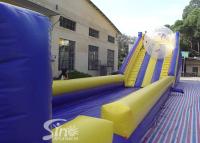 China 5.0m High Inflatable Zorb Ball Race Slope with Safety Stopper for Kids Outdoor Challenge for sale