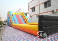 China 5.0m High Inflatable Zorb Ball Race Slope with Safety Stopper for Kids Outdoor Challenge for sale