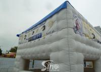 China Multifunctional Inflatable white Cube Tent with windows For outdoor Exhibition for sale