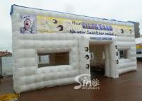 China Multifunctional Inflatable white Cube Tent with windows For outdoor Exhibition for sale