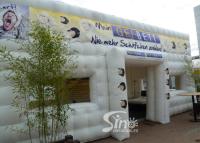 China Multifunctional Inflatable white Cube Tent with windows For outdoor Exhibition for sale