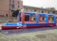 China Commercial 20m Inflatable Water Slip and Slide with Pool for Kids and Adults for sale