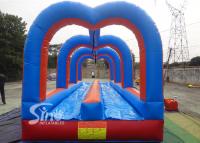 China Commercial 20m Inflatable Water Slip and Slide with Pool for Kids and Adults for sale
