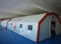 China Custom Inflatable Medical Tent 10x4x3m Emergency Hospital Shelter with Removable Door and Window for sale