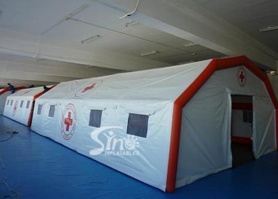 China Custom Inflatable Medical Tent 10x4x3m Emergency Hospital Shelter with Removable Door and Window for sale