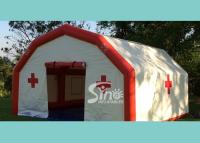 China Custom Inflatable Medical Tent 10x4x3m Emergency Hospital Shelter with Removable Door and Window for sale