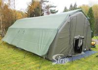 China Mobile Emergency Isolation Rescue Army Green Inflatable Military Tent 12x7m Outdoor Equipment for sale