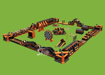 China 402m World Longest Bouncy Castle Adults Inflatable Obstacle Course Indoor Outdoor Race for sale