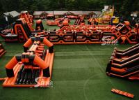 China 402m World Longest Bouncy Castle Adults Inflatable Obstacle Course Indoor Outdoor Race for sale